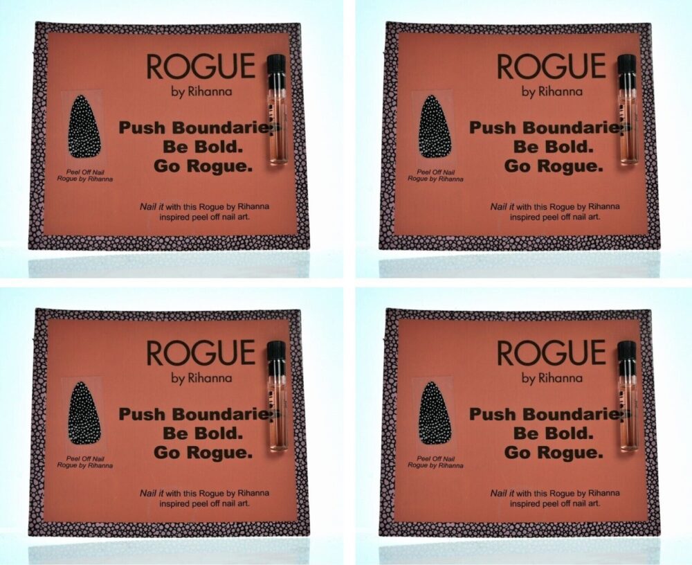 RIHANNA ROGUE(W)EDP SP 0.58ml MINI & PEEL OFF NAIL VIAL ON CARD – Best ...